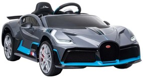 HračkyZaDobréKačky Elektrické auto Bugatti Divo šedé