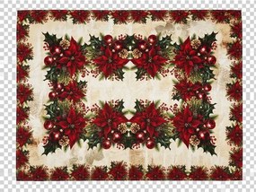 Stolní ubrus s teflonovou úpravou CHRISTMAS STAR 120 x 160 cm