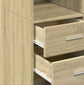 Skříň highboard dub sonoma 70 x 42,5 x 185 cm kompozitní dřevo 3281464