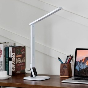 Velmi moderní LED stolní lampa Eleni, bílá