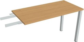 Hobis Kancelářský stůl řetězící do úhlu Hobis UE 1200RU, deskaakát, bílá RAL 9016