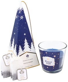 HOME ELEMENTS Vánoční dárkový set - sada čajů a svíčka Magická zima