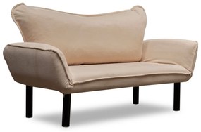 Designová rozkládací pohovka Wenda 140 cm krémová
