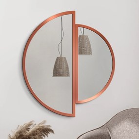 Zrcadlo Naseo Copper Rozměr: 100 x 110 cm