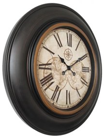 Nástěnné hodiny černé 76*5 cm / 1*AA – 76x5 cm