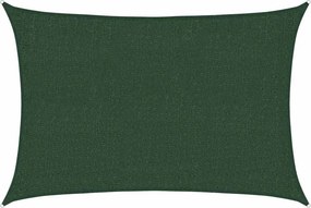 Plachta proti slunci 160 g/m² tmavě zelená 2 x 2,5 m HDPE 311446