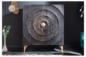 Massive home | Designová vysoká komoda Black Golden Sunset 120cm