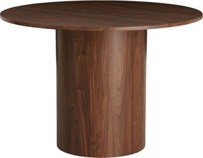 Kulatý jídelní stůl v dekoru ořechu ø 110 cm Week – Ellos Home