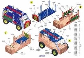 Merkur 3 stavebnice / 273 dílů / 30 modelů / od 6 let