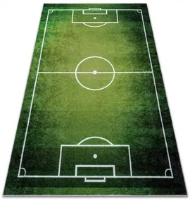 Dywany Luszczow Dětský kusový koberec JUNIOR 51307.803 pratelný  Hřiště, fotbal pro děti protiskluz, zelená Rozměr koberce: 80 x 150 cm