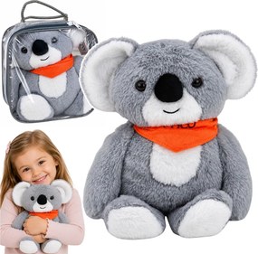 LEAN Toys Medvídek Koala – plyšová terapeutická hračka s váhou 1,3 kg, šedá, 35 cm