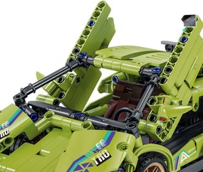 Stavebnice auta SUPERCAR No.J2007 zelená - 470 dílků