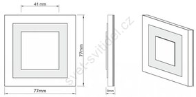 LDST LDST SU-01-SS-BC8 - Osvětlení schodiště SUNNY 8xLED/1,2W/230V LD0013