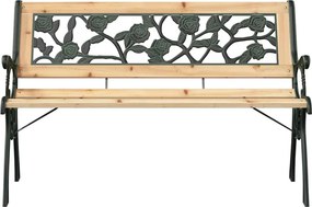 Zahradní lavice 2 -Seater 116 x 54 x 73 cm dřevo Hnědá 319570
