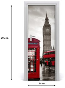 Fototapeta samolepící na dveře Big Ben Londýn 75x205 cm