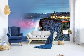 DIMEX | Samolepicí vliesová fototapeta na zeď Niagarské vodopády, Ontario MA-5-3197 | 375 x 250 cm | modrá, bílá, šedá