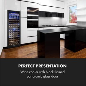 Klarstein Vinovilla Onyx Grande, vinotéka, 425 l/165 lahví, černá