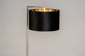 Stojací designová lampa Pallas Black and Gold Steel