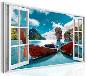 3D obraz okno Thajsko Velikost (šířka x výška): 60x40 cm