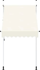 Ručně zatahovací markýza 150 cm krémová 143693