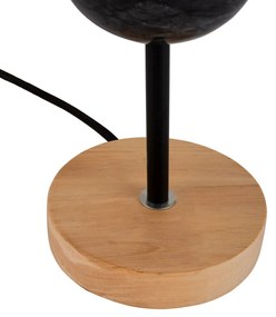 Pauleen Marble Dream stolní lampa s dřevěnou nohou