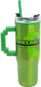 STOR Termohrnek Minecraft / Termohrnek / 770 ml / S brčkem / Dvojitá s