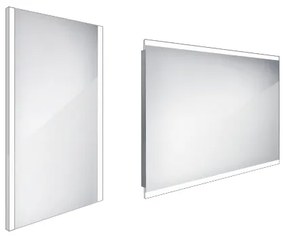 Nimco zrcadlo LED 400 x 600 Model 11000 hliníkový rám ZP 11000