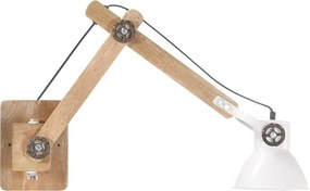 Nástěnná lampa industriální styl bílá kulatá E27 320578