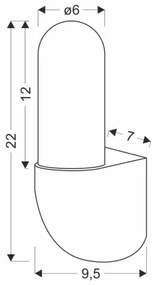 Venkovní nástěnné svítidlo GYNURA 1xGU10/35W/230V IP65 černá