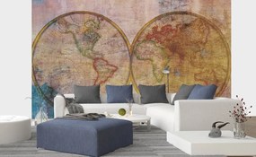 Vliesová fototapeta mapa světa globus | Lepidlo zdarma | 375 x 250 cm