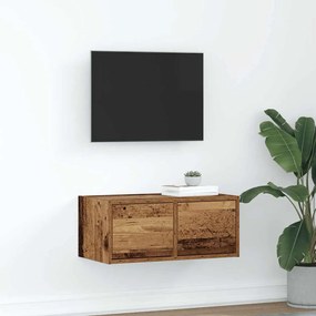 TV skříňka starého dřeva 60x31x25,5 cm kompozitní dřevo