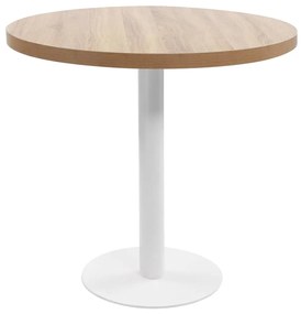 vidaXL Bistro stolek světle hnědý 80 cm MDF
