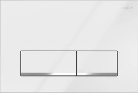 Mexen Fenix ​​12, splachovací tlačítko pro Mexen modul, bílá-chromová, 601200