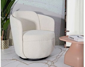 Designové otočné křeslo Falatrude krémové