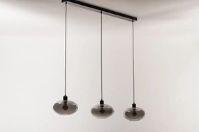 Závěsné svítidlo nad jídelní stůl Gaston Lineo Smoke III