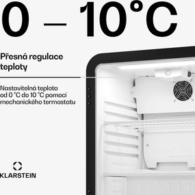 Klarstein Audrey Evo nápojová lednice | 64 x 47,5 cm | LED vnitřní osvětlení | 85 W | 42 dB