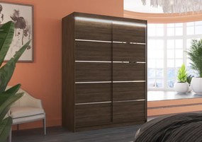 Posuvná skříň s LED osvětlením LUFT 150