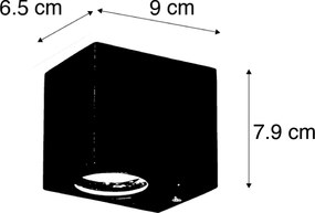 Chytrá nástěnná lampa rezavě hnědá IP44 vč. Wifi GU10 - Baleno