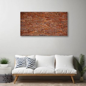 Obraz na plátně Cihlová Zeď Cihly 125x50 cm