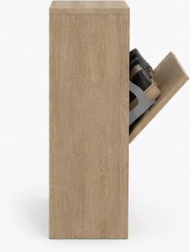 botník, výklopná dvířka, dřevo kompozitní, 55x59x22 cm, dub sonoma, Dekorino BB20260034
