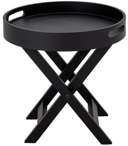 OnaDnes -20% Černý dřevěný odkládací stolek Bloomingville Freya 40 cm