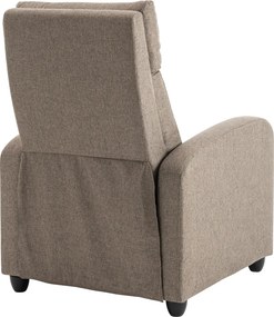Relaxační křeslo, hnědá, KRESO NEW