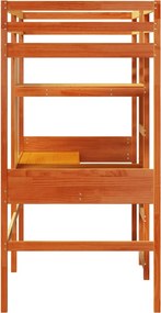 Patrová postel bez matrace voskově hnědá 90 x 190 cm borovice 3308549
