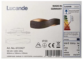 Lucande Lucande - LED Nástěnné svítidlo LIAN LED/9W/230V LW0882