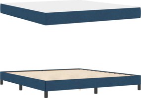 Postel s boxspringem Modrá 180 x 200 cm textil 3398513