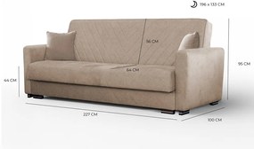 AR Sedací souprava Aneta 3+1+1 světle šedá