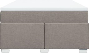 Box spring postel s matrací taupe 140x200 cm textil 3285141