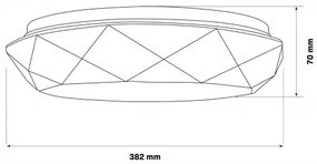 LED Stmívatelné koupelnové svítidlo GALAXY LED/48W/230V 3000-6000K IP44 + DO