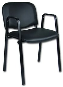 Konferenční židle ISO eko-kůže s područkami Oranžová D20 EKO