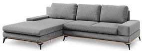 Šedá rozkládací rohová pohovka Windsor &amp; Co Sofas Planet, levý roh